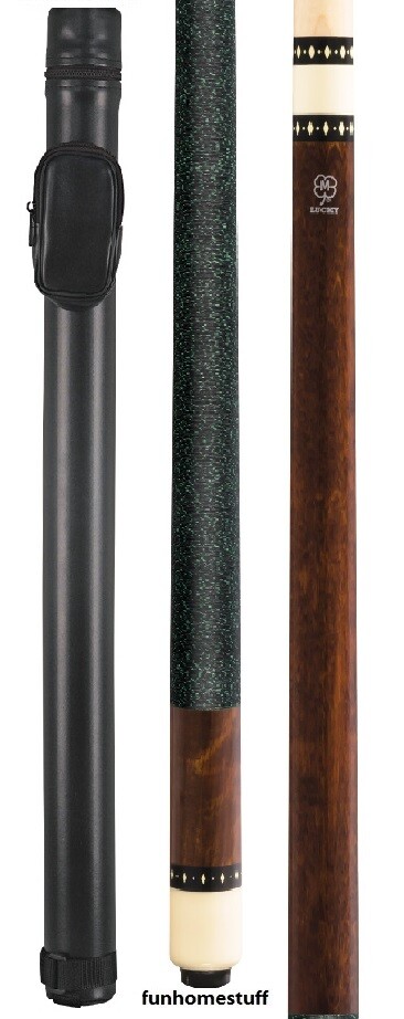 LUCKY L9 McDermott Cues Cherry Stain 2pc Billiard Pool Cue Stick + 1x1 ...