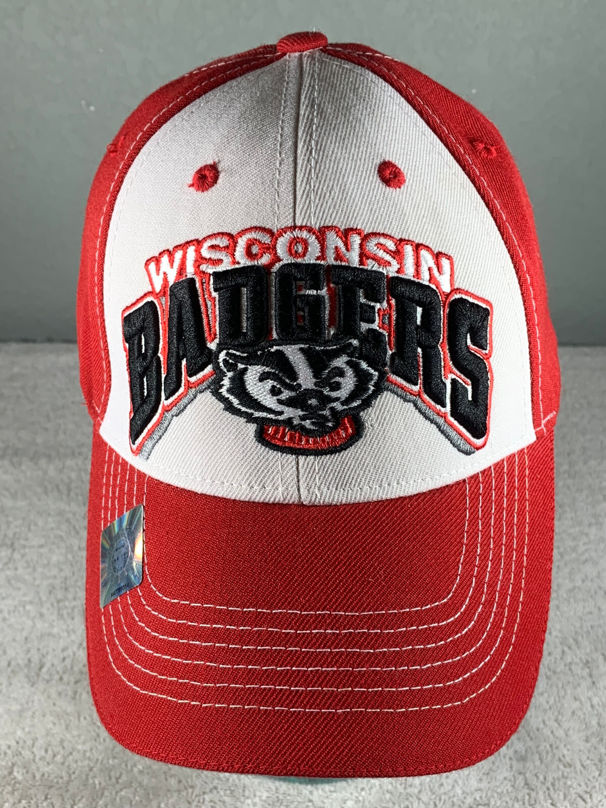 Top Of The World Wisconsin Badgers Embroidered Dad Hat Cap EUC ...