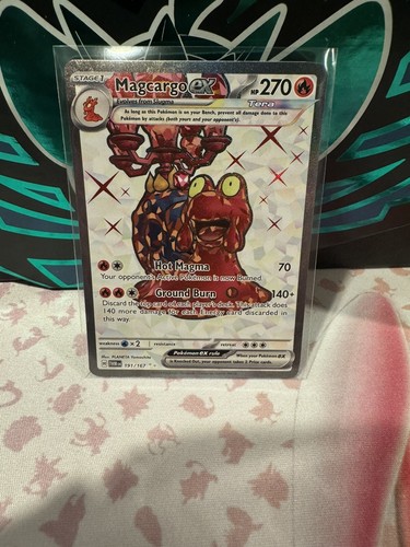 Magcargo ex 191/167 Double Ultra Rare Full Art SV Twilight Masquerade ...