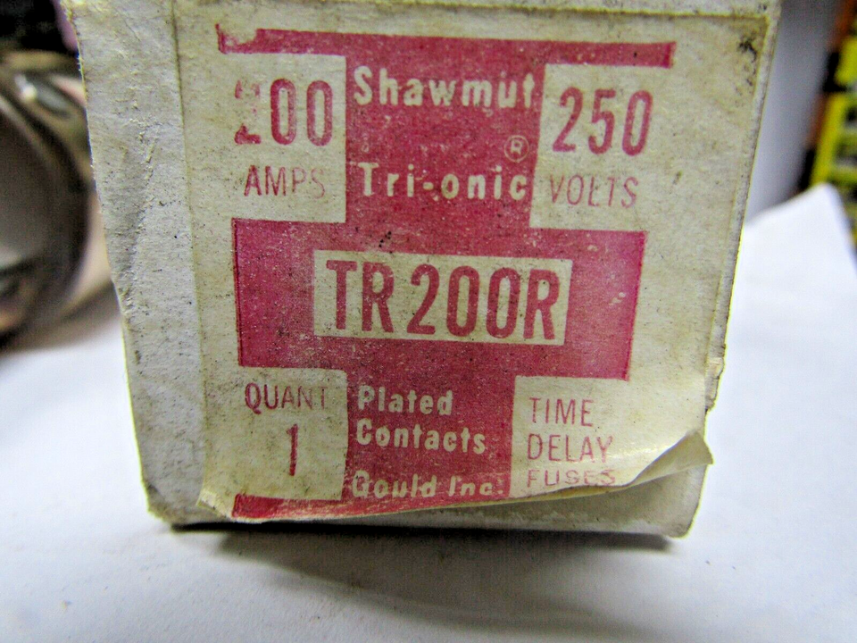 ️NEW FERRAZ SHAWMUT TRIONIC DUAL-ELEMENT TIME DELAY FUSE 200 AMP 250 ...