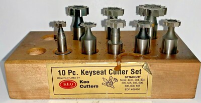 KEO KEYSEAT CUTTER SET, 60100, STRAIGHT, 8 PC., **MISSING TWO** | eBay