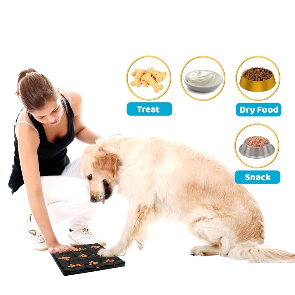 For Train Your Dog'S Senses -Choking Silicone Dog Food Slow Sniff Mat ...