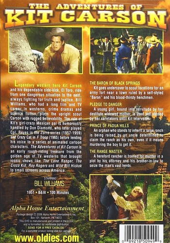 The Adventures of Kit Carson, Vol. 8 (DVD) Williams Bill Diamond Don ...