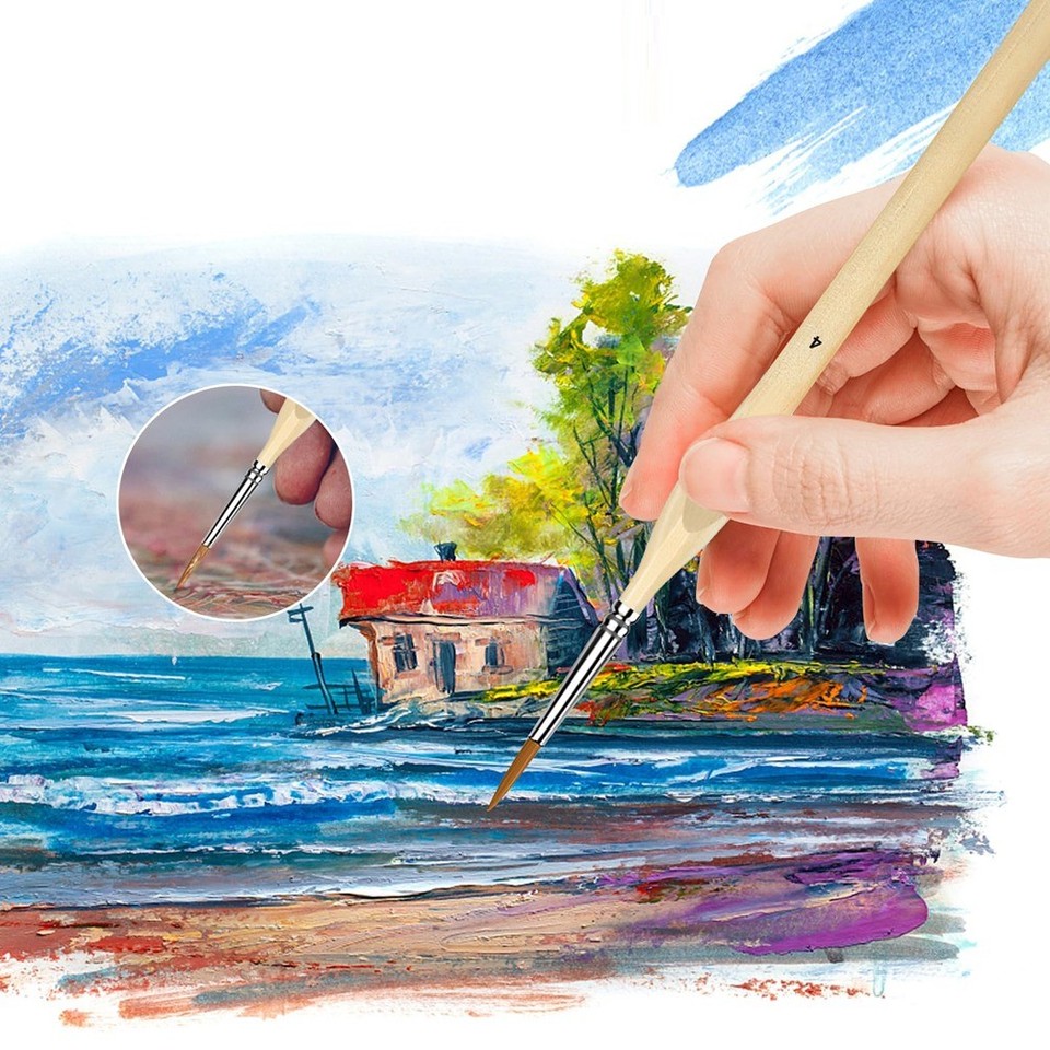 Hook Brush Handle with Ergonomic, Paint Detail Brush, Artistic 5153 ...