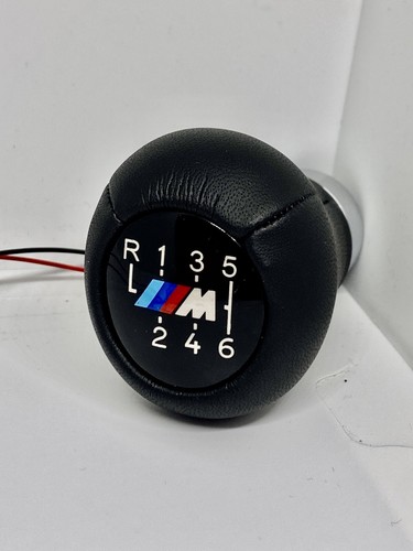 M Performance Illuminated 6 Speed Leather Gear Knob For BMW E39 E46 E87 ...