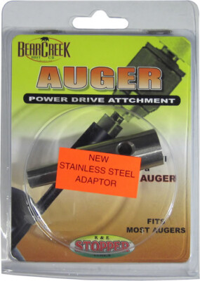 Stainless Ice Auger Adapter Convert cordless drill to Power auger ...