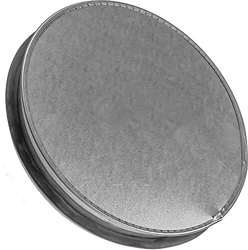 2pack Galvanized Metal Duct End Cap - 8 Inch with Rubber Gasket for Fit ...