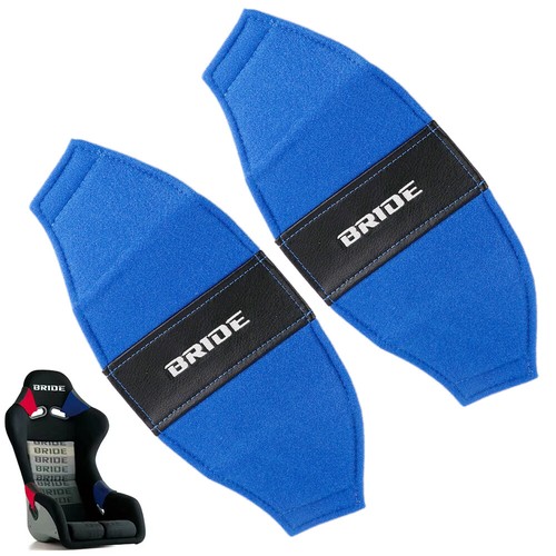 2pcs JDM BRIDE Blue Racing Full Bucket Seat Side Cover Repair ...