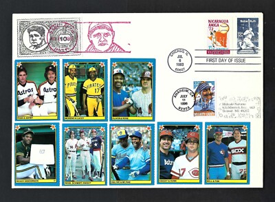 Nakano Perfin FDC Astros & Pirates Baseball Stickers Babe Ruth Local ...