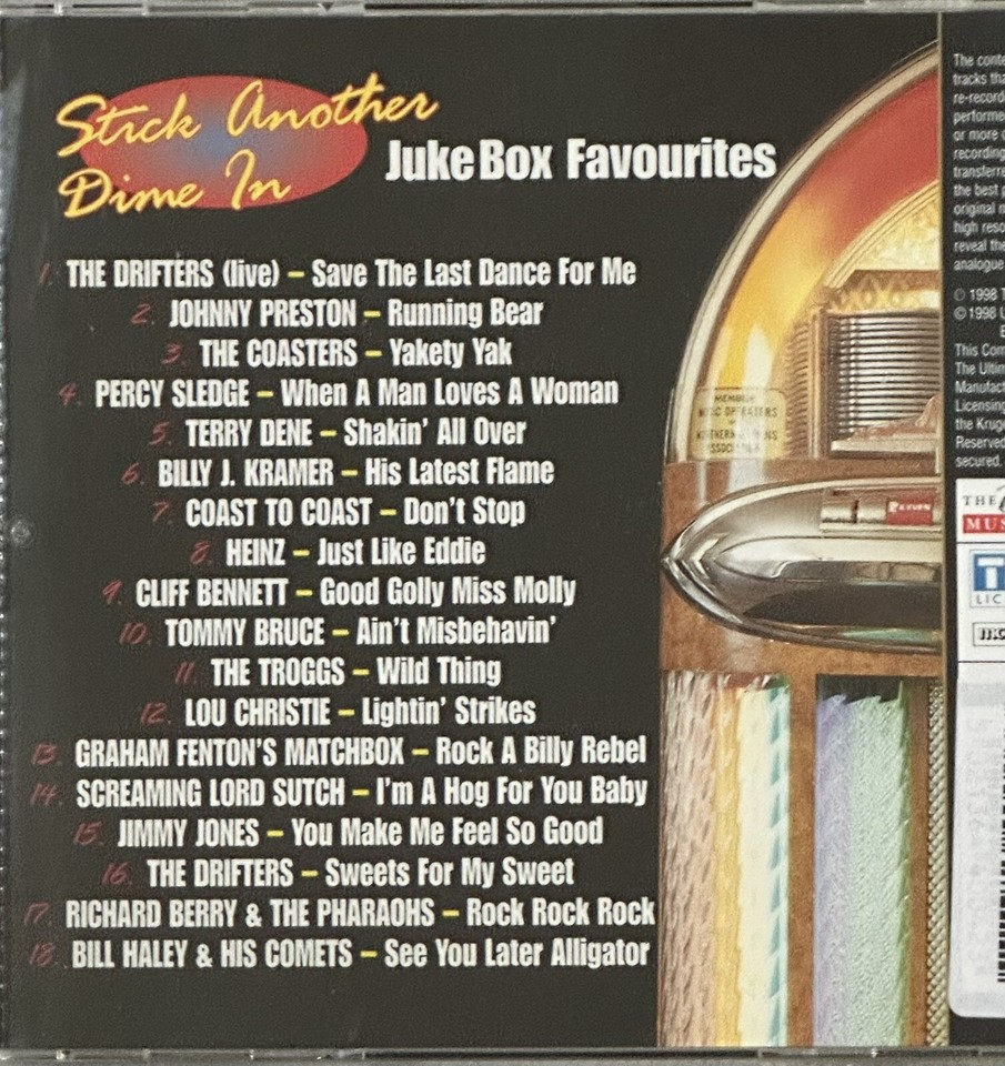 STICK ANOTHER DIME IN : Jukebox Favorites; Various Artists, LN CD, Free ...