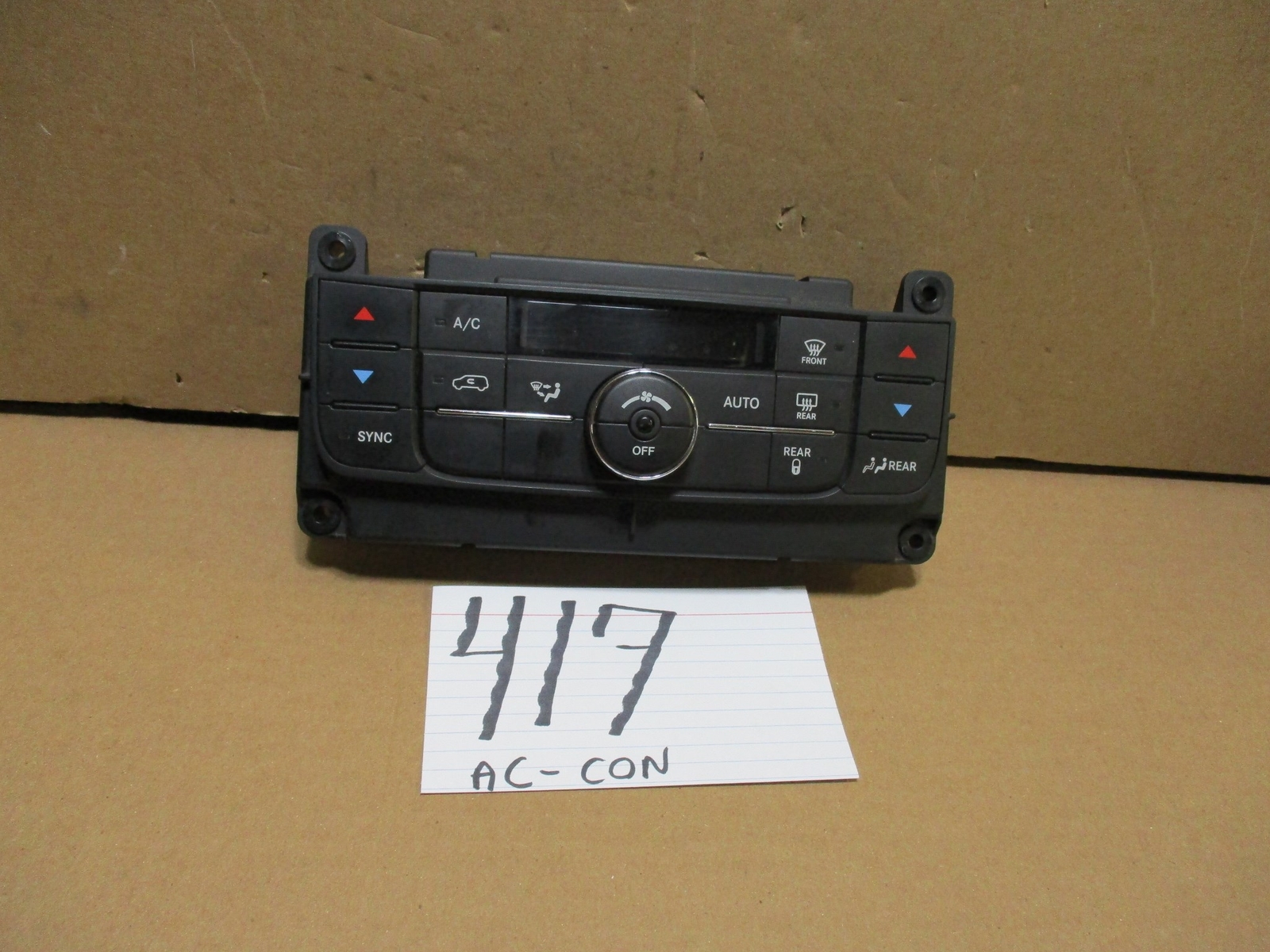 2014 Chrysler Town & Country AC and Heater Control Stock #3609-ac for ...