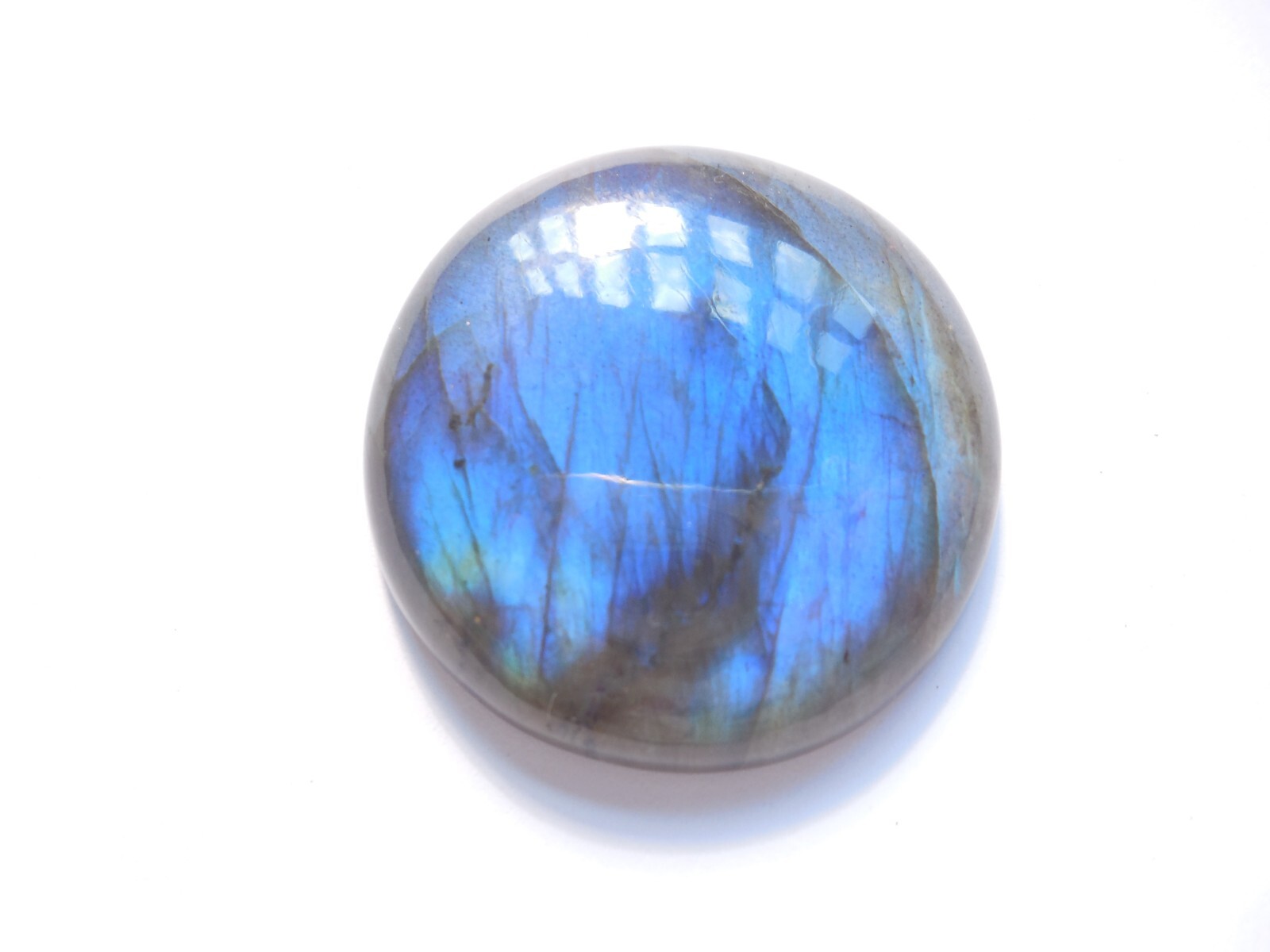 Labradorite Cabochon Blue Flashy Round Gemstone 100% Natural Loose 32MM ...