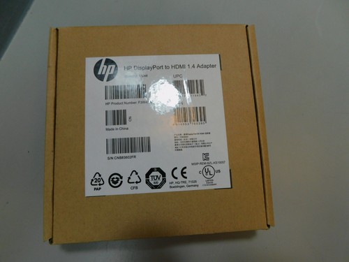 New HP F3W43AA DisplayPort to HDMI 1.4 Adapters 888182116432 | eBay