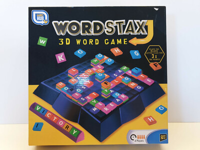 Word Stax 3d Board Game Stack Letters Score Scrabble Family Fun ...