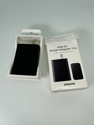 Original Samsung OEM 65W PD Power Adapter Trio 65W / 25W / 15W - USB-C ...