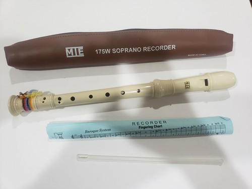 MTE 175w Soprano Recorder Harmonica Flute For Instrument with case and ...