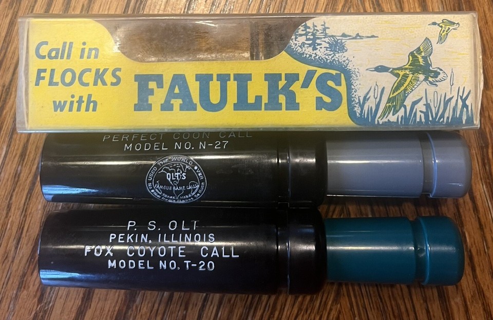 P.S. Olt Fox Coyote, Coon Call & Faulk’s Deer Call In Box | eBay