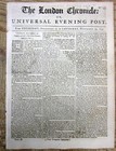 1757 newspaper BEGINNING of the FRENCH & INDIAN WAR Long essay of ITS ...