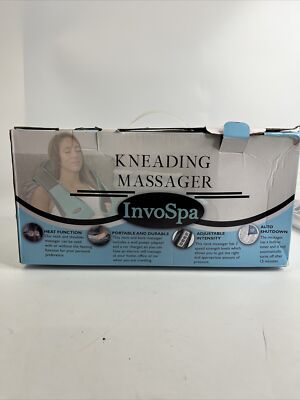 InvoSpa Kneading Massager. Shiatsu Electric Massager With Heat | eBay