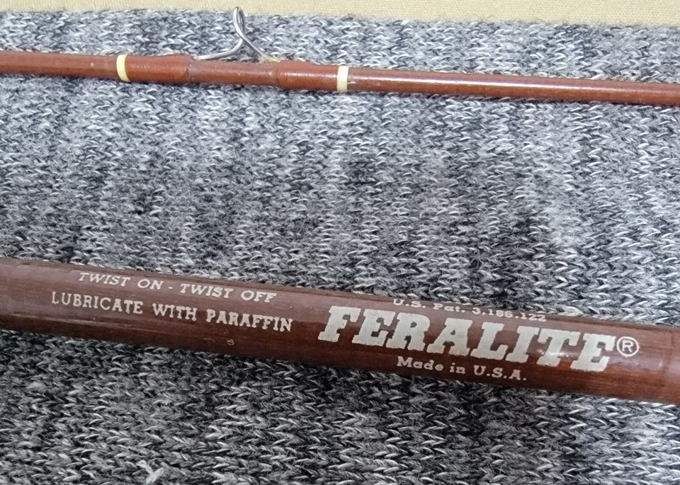 Vintage Fenwick FF756 ASTM 7 1/2' 3 1/4 oz Feralite 2 pc Fly Rod ASTM ...