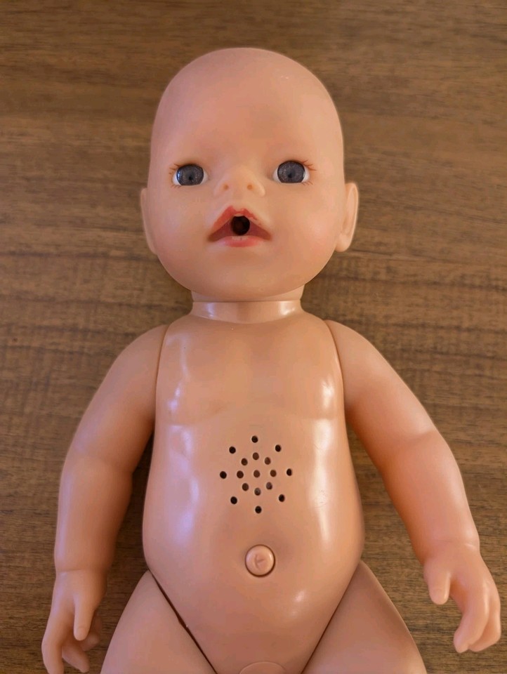 Zapf Creation Boy Baby Born.Brown Eyes.Anatomically Correct.Makes ...