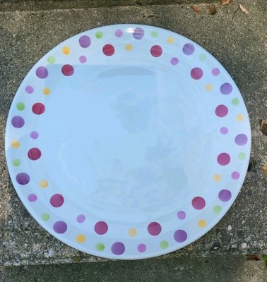 Pampered Chef Simple Additions Dots 10 1/4" Dinner Plate | eBay