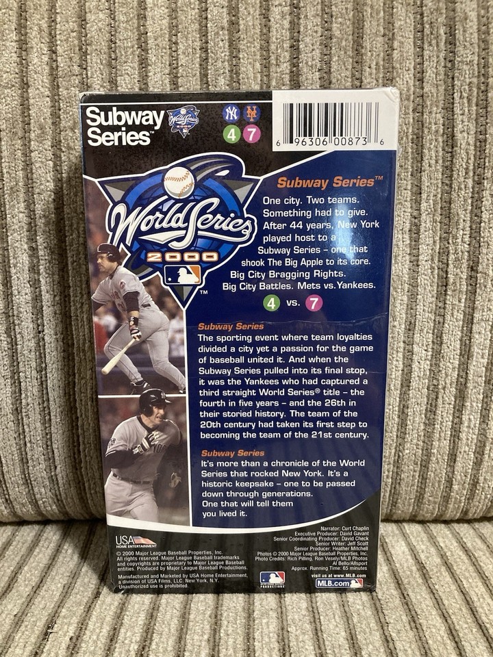 NY Yankees VS. New York Mets Subway Series 2000 MLB World Series Brand ...