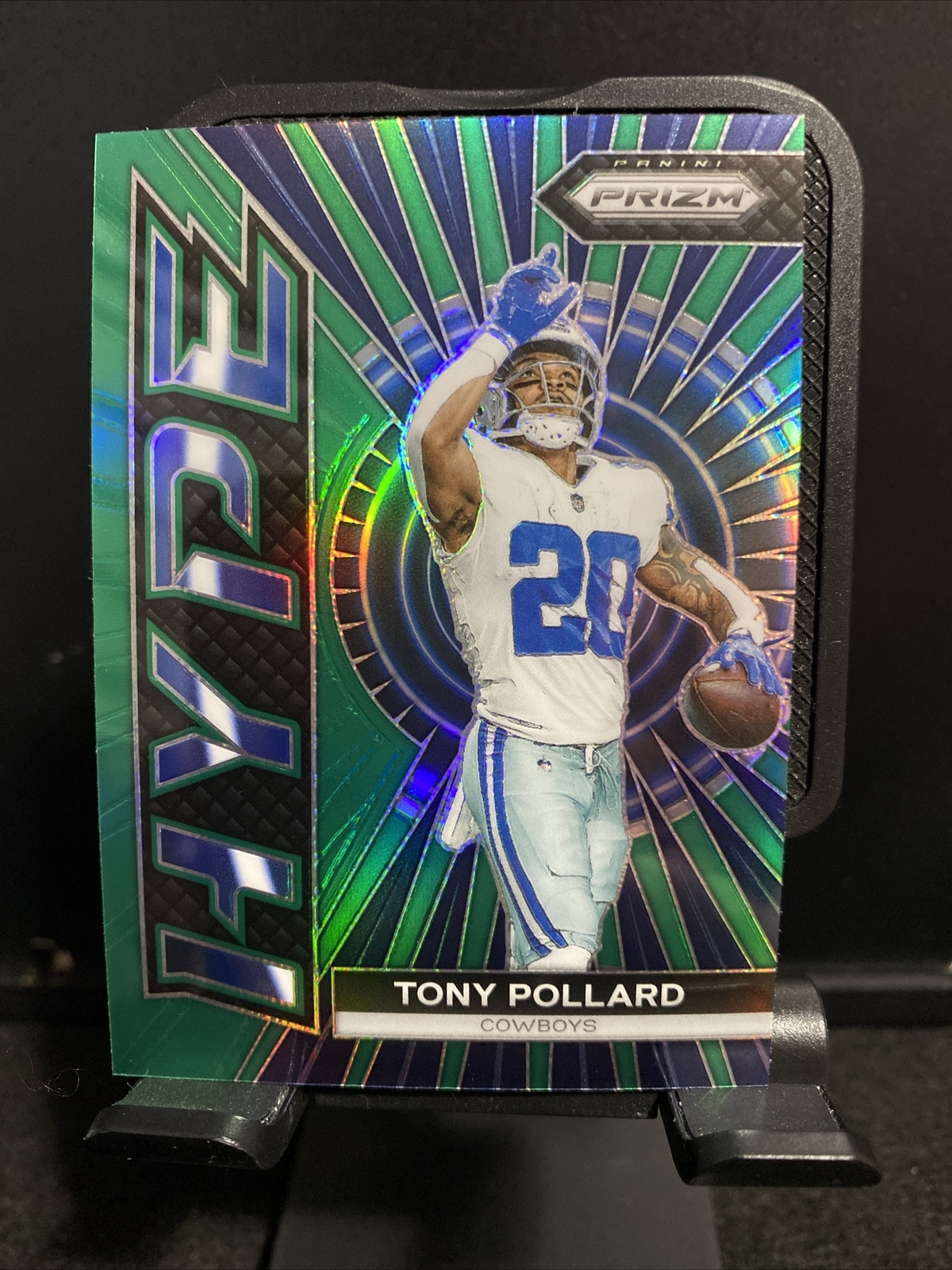 Tony Pollard Hype Green Prizm Insert Card 2023 Prizm Football #H-11 ...