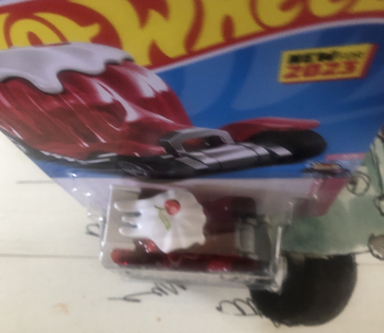 2023 HOT WHEELS #8 SWEET RIDES 1/5 DESSERT DRIFTER New Model JELLO RED ...