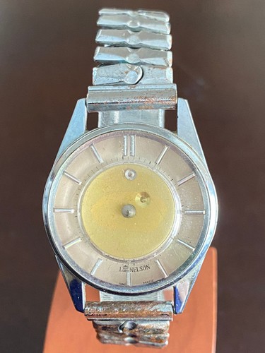 VINTAGE MEN'S MICHEAL Z BERGER WRIST WATCH, LORD NELSON MYSTERY DIAL ...