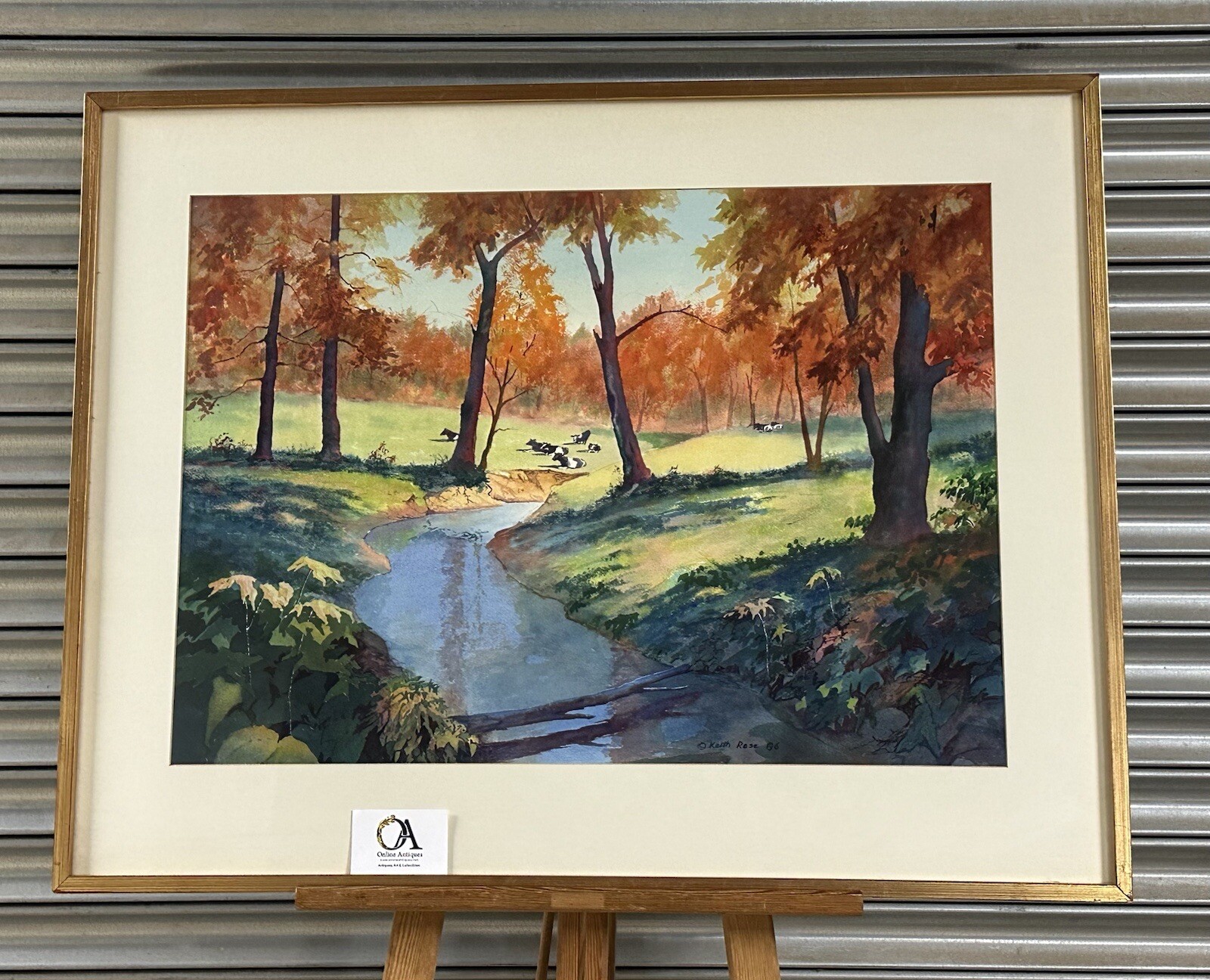 Superb Large Original Landscape Watercolour by American Artist Keith ...