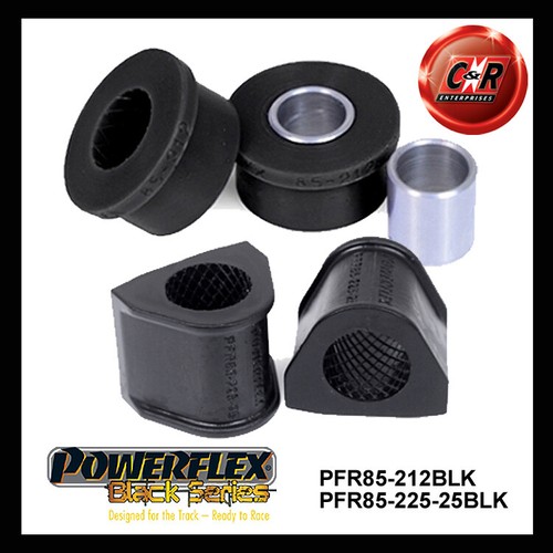 Powerflex Black RrARB-Beam Bushes + ARB bushes Eibach 25mm For Golf 2 ...