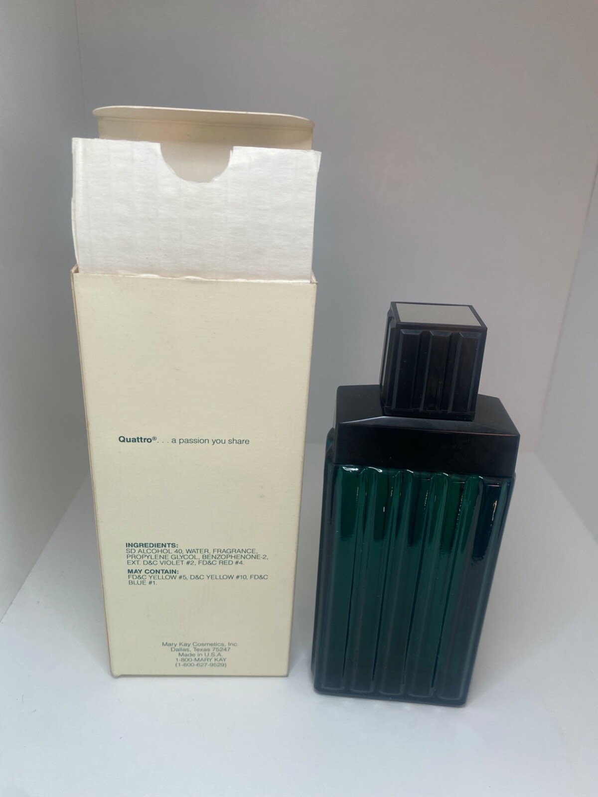 Mary Kay QUATTRO Cologne for Men 4oz/118ml NIB Discontinued | eBay