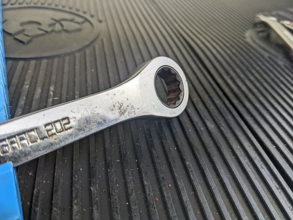 #bf834 Matco Tools GRRCL 12 Point SAE Reversible Ratcheting Wrench Set ...