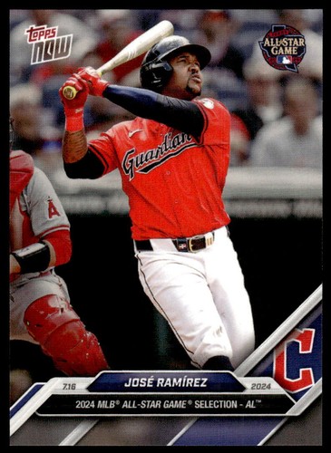 2024 Topps Now MLB All-Star Game #ASG-JR Jose Ramirez Cleveland ...