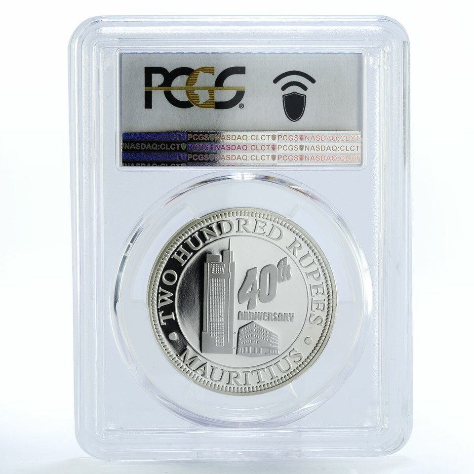 Mauritius 200 rupees The National Bank Dodo Bird PR69 PCGS silver coin ...