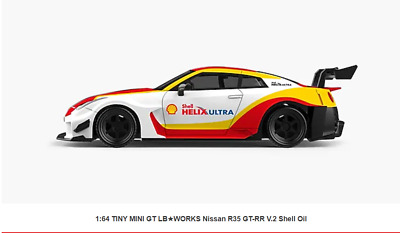 MINI GT x Shell 262 Nissan LBWK GTR R35 RR Hong Kong Shell MINI GT x Shell 262 Nissan LBWK GTR R35 RR Hong Kong Shell