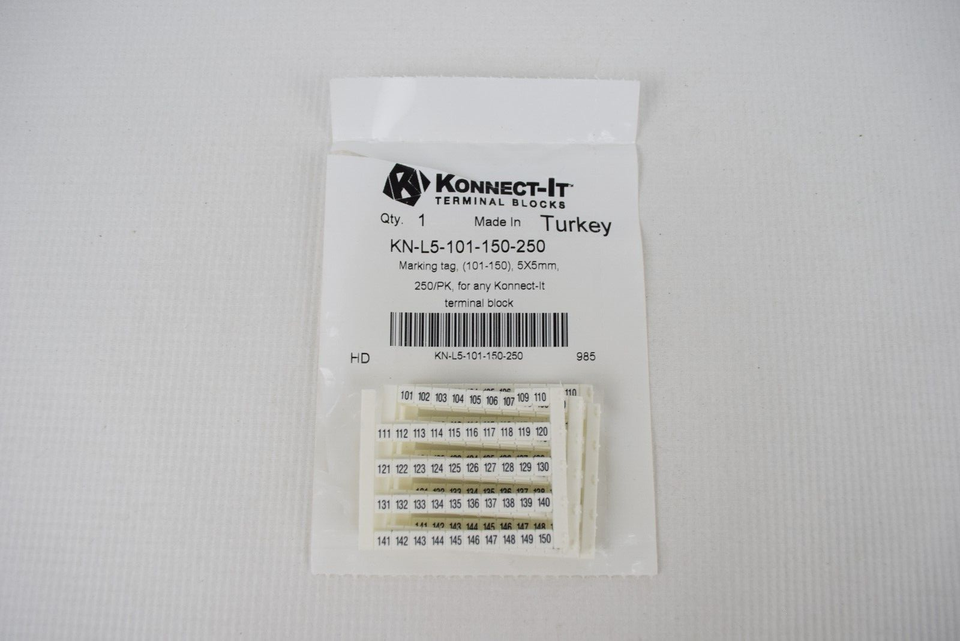 Konnect-It KN-L5-101-150-250 Marking Tag 101-150 5x5mm 250PK for any ...