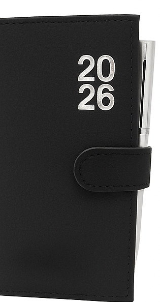 2026 Week To View Premium Padded Slim Pocket Diary Stud Close Diary ...