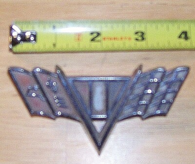 1964-1967 CHEVY FENDER V FLAG EMBLEM | eBay