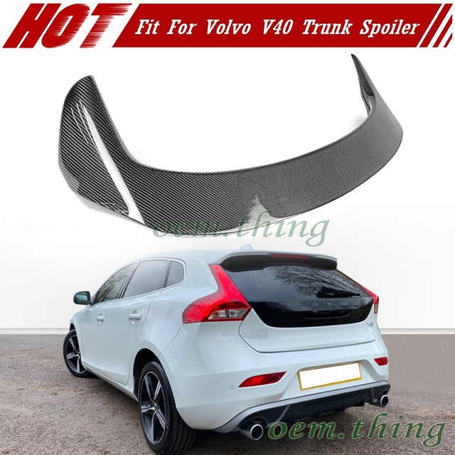 2012-2019 Fit for VOLVO V40 Hatchback DTO Type Rear Roof Spoiler Carbon ...