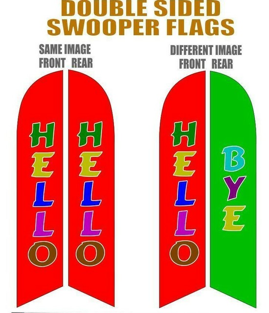 Double Sided Custom Printed Premium Quality Swooper Feather Flag Banner ...