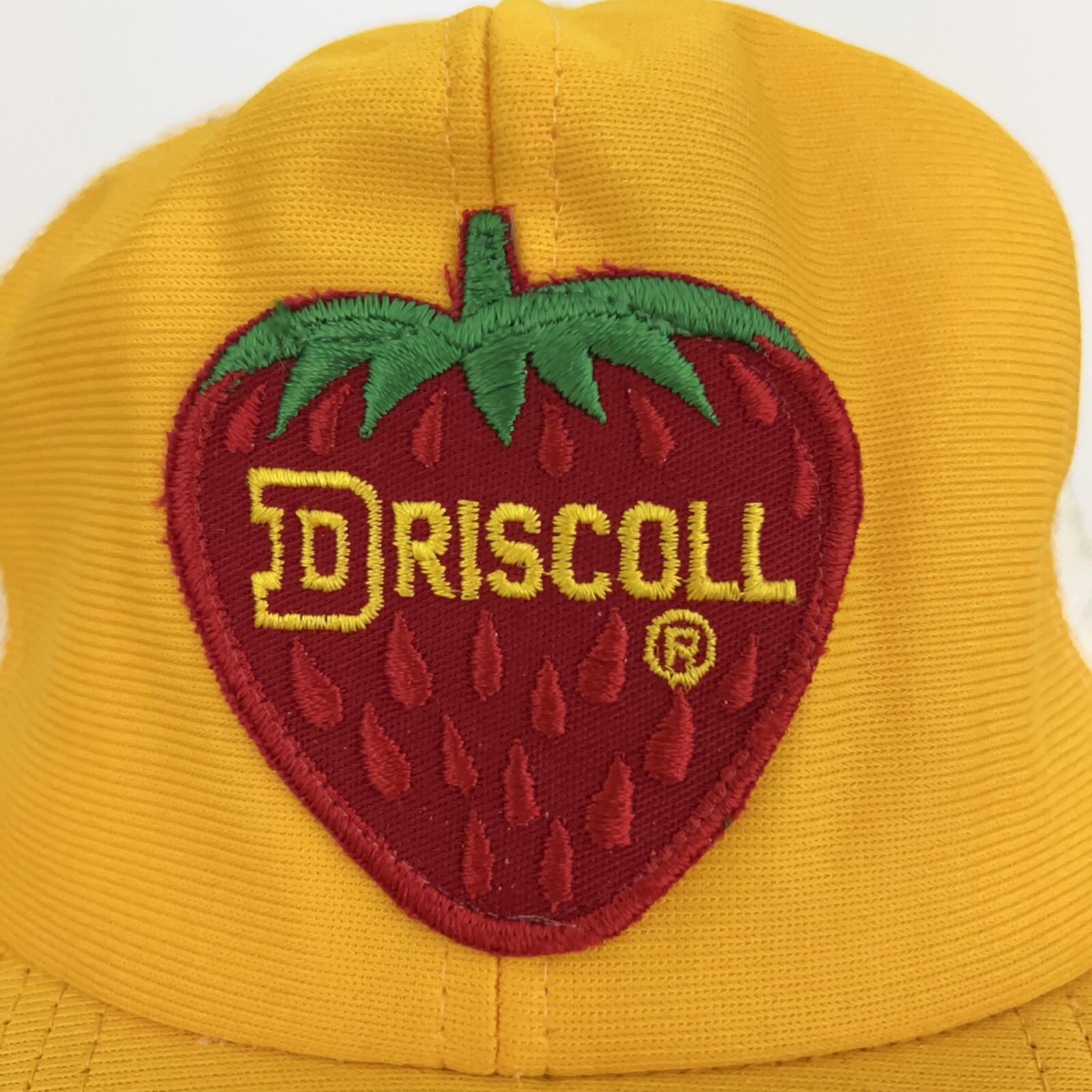 Vtg Driscoll Strawberry Patch Hat Logo Mesh USA Snap … - Gem