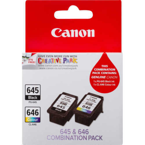 Canon PG-645/CL-646 Value Pack Ink Cartridge - 2 Pieces Black for sale ...