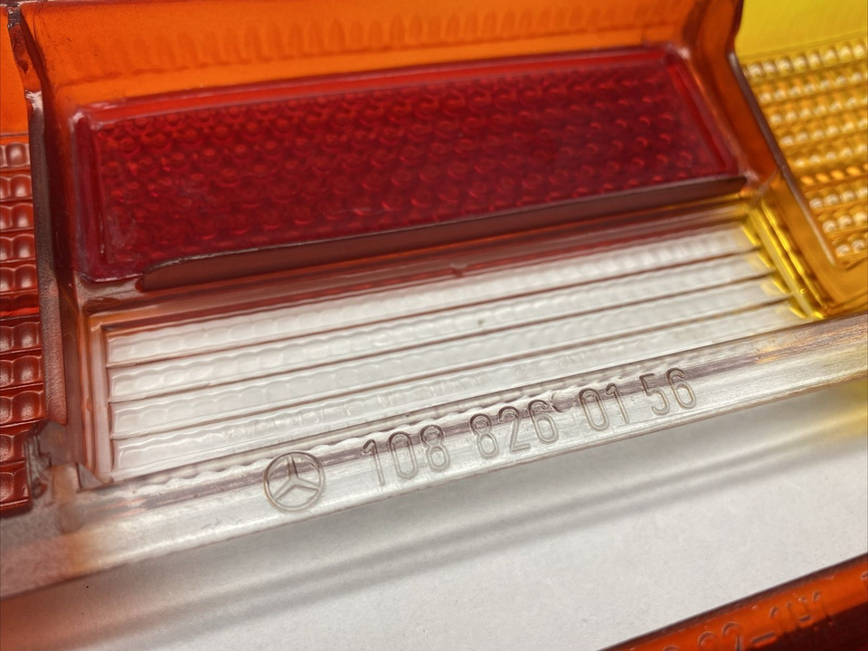 Amber Tail Light Lenses Fits Mercedes W108 280SE W109 300SE Sedan | eBay
