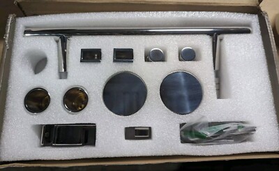 Glass Warehouse GW-SL-HWP-CH Shower Door Handle Hardware Kit Chrome | eBay