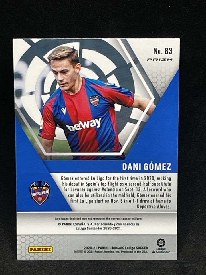 2020-21 Mosaic La Liga Soccer dani gomez Genesis Prizm Rookie RC SSP | eBay