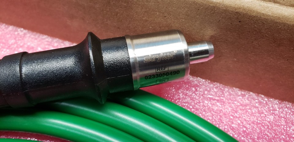 Stryker 023-3050-490 Endoscopy Green Fiber Optic Cable safe Light Right ...