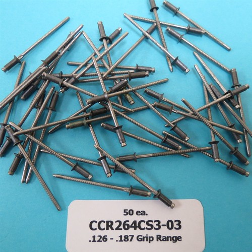 CCR264CS3-03 (50 ea) Cherry Aircraft Anchor Nut Plate Rivets .126-.187 ...