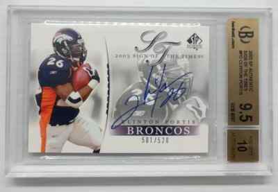 2003 SP Authentic Clinton Portis Sign Times Auto Autograph #501/520 BGS ...